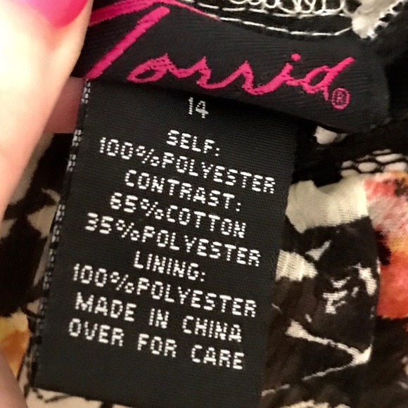 torrid | Dresses | Torrid High Low Dress Floral And Butterfly Print ...